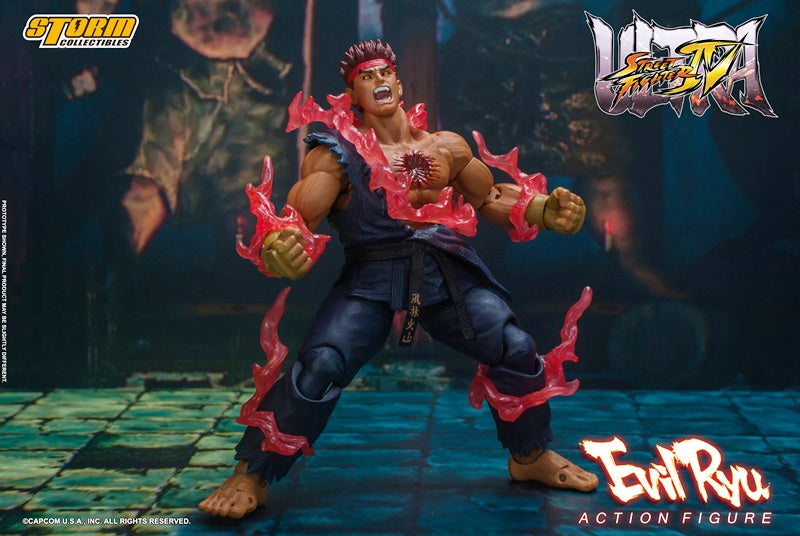 Storm Collectibles Evil Ryu 1/12 Action Figure | Ultimate Street ...